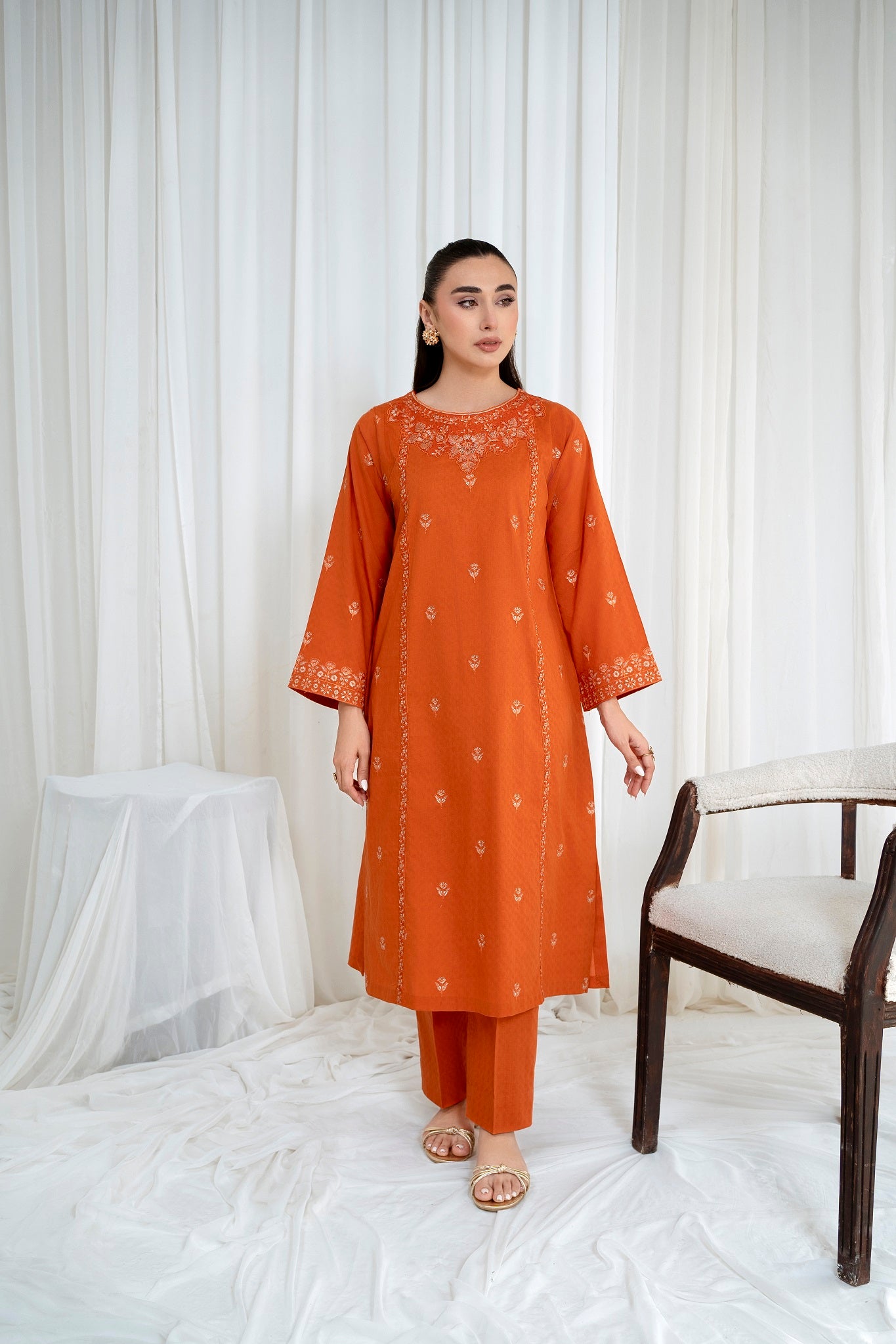 Rust Embroidered - ZC2 - 13RT – Mayalpk